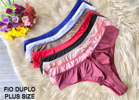 Beth Lingerie Sex Shop CALCINHA FIO DUPLO MICROFIBRA PLUS SIZE