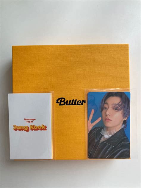 BTS Butter Album Cream Version Set UNSEALED Jungkook Set Hobbies