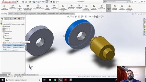 Solidworks Practica No 8 Ensamble De Piezas YouTube