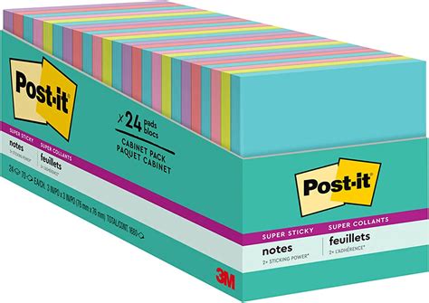 Post It Super Sticky Notes X In Pads For School And Office Work