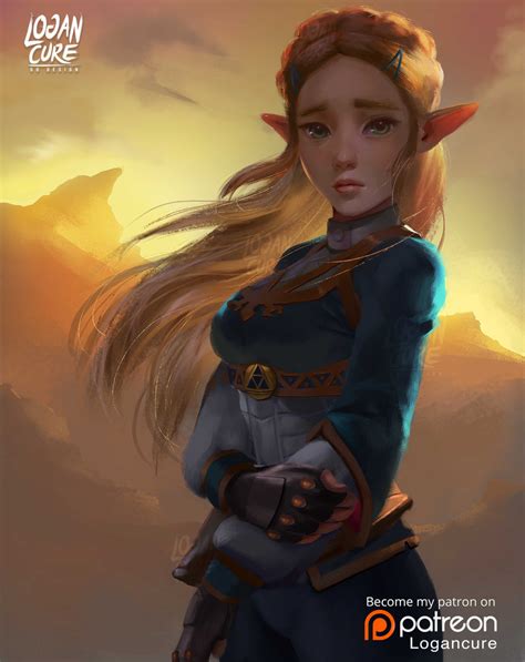 Princess Zelda The Legend Of Zelda And 1 More Drawn By Logan Cure