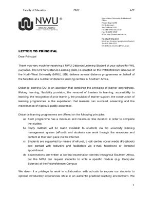 Fillable Online Consent Form Education NWU Fax Email Print PdfFiller