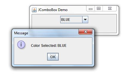 Creating Combobox Using Jcombobox Class