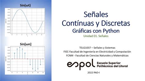 Señales Contínuas y señales Discretas gráficas con Python YouTube