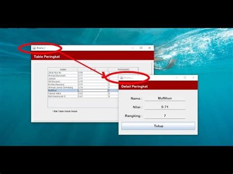 Cara Ambil Value Dari Jframe Jtable Ke Jframe Lain Jtextfield