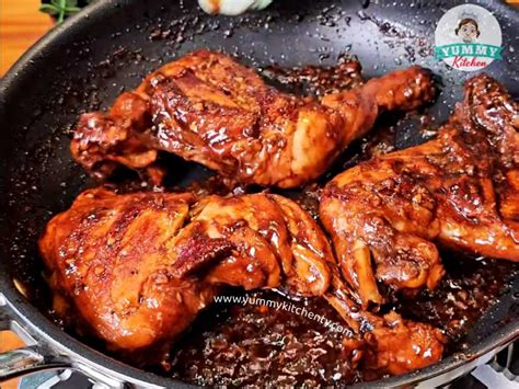 Chicken BBQ Sa Kawali Filipino Barbecue In A Pan Yummy Kitchen