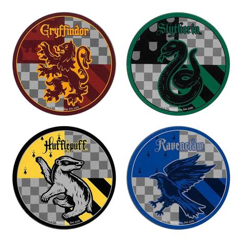Portavasos Harry Potter 4 pz Diseño Escudos Casas Walmart