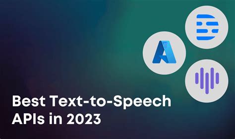 Best Text To Speech APIs In 2023 Eden AI