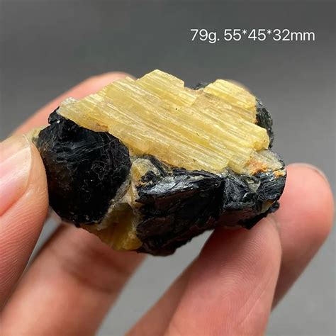 Esp Cimes Minerais Pedras E Cristais Da Turmalina Amarela Natural