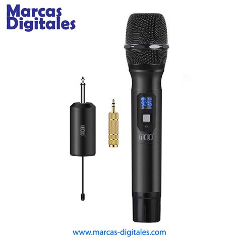 Tonor Sistema De Microfono De Mano Inalambrico UHF Marcas Digitales