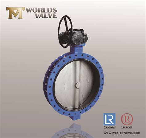 Concentric U Section U Type Double Flange Butterfly Valve With Rubber