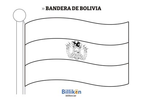 Bandera De Bolivia Para Colorear E Imprimir Billiken