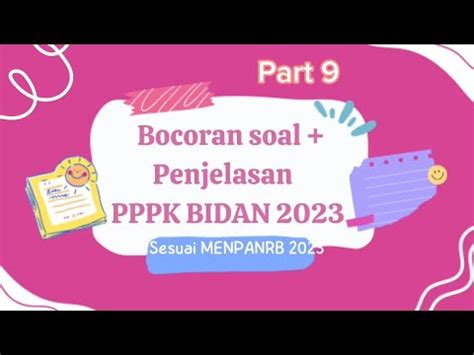 Bocoran Soal Pppk Kebidanan Part Youtube