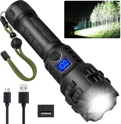 Linternas Led De Alta Luminosidad Recargables Por Usb De Meses