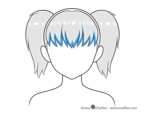 How To Draw Anime Pigtails Hair AnimeOutline