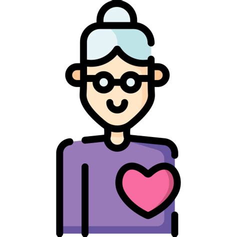 Grandmother Special Lineal Color Icon