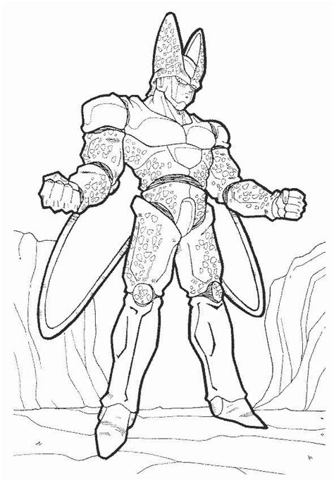 M Larbild Cell Fr N Dragon Ball Z Skiv Ut Gratis P Malarbilder Se