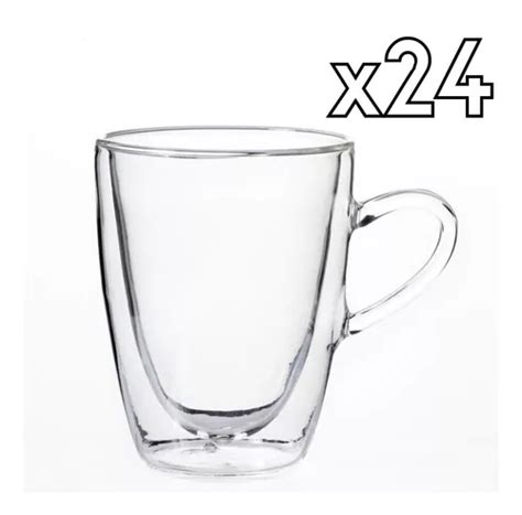 Pack X Taza Doble Vidrio T Rmica Cuotas Sin Inter S