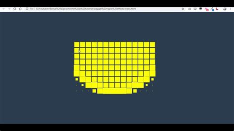 Stagger Ripple Animation Using AnimeJS Javascript Animation Tutorial
