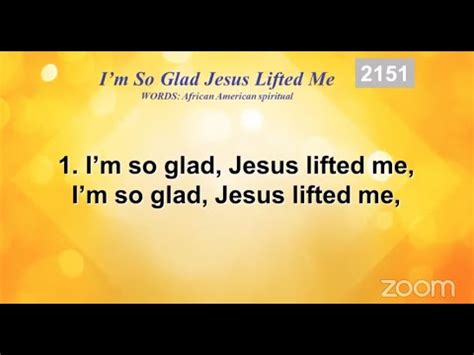 Hymnal I M So Glad Jesus Lifted Me Youtube