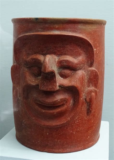 Arte Maya Vaso Relieve Cara Antropomorfo Ceramica Postclas Flickr