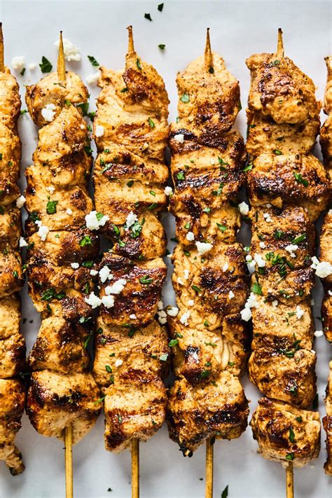 Greek Chicken Kabobs Tender Juicy Two Peas Their Pod