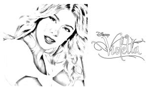 Violetta Coloriages faciles à imprimer pour enfants