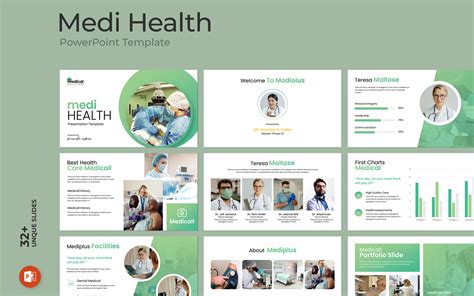 Medi Health PowerPoint Presentation Template For 20