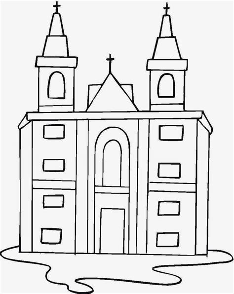 Desenho De Igreja Para Colorir