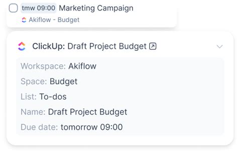 ClickUp Connect Your Tools With Akiflow