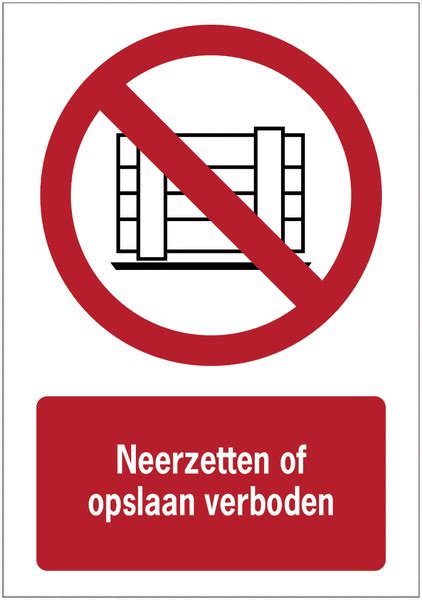 Verticale Verbodsborden En Stickers Iso Neerzetten Of Opslaan