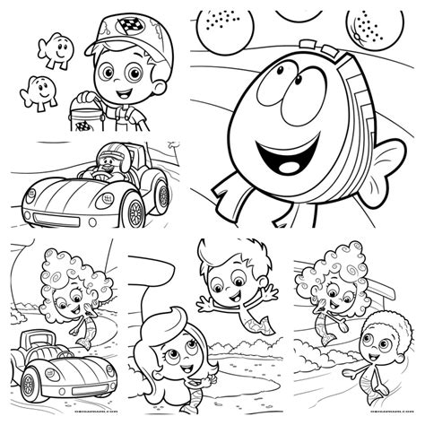 45 Desenhos De Bubble Guppies Para Colorir OrigamiAmi Arte Para