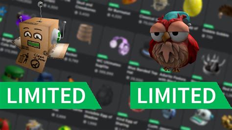 New Limiteds In Roblox Youtube