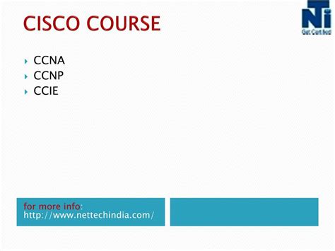 PPT Cisco CCNA Certification Courses PowerPoint Presentation Free