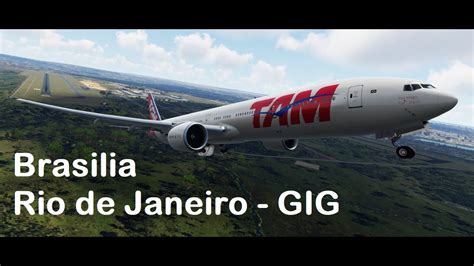 FS2020 4K SBBR Brasilia SBGL Galeão B787 Primeiro voo na MESA