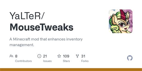 GitHub YaLTeR MouseTweaks A Minecraft Mod That Enhances Inventory