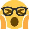 Shocked Nerd Discord Emoji