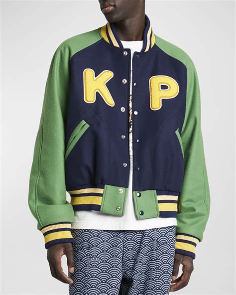 Kenzo Men S Sailor Varsity Jacket Neiman Marcus