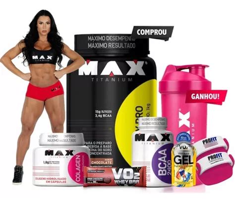 Combo Mulher Wey Whey Protein Bcaa Colágeno Brin Frete grátis