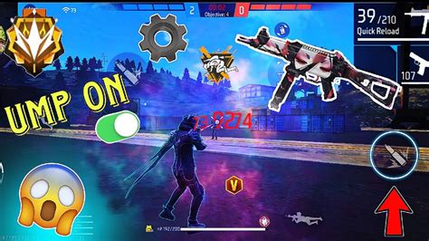 FASTEST UMP HEADSHOT TRICKSRED NUMBERS ONESHOT TRICK LIKE PC PLAYERS