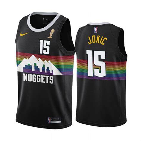 Nuggets 15 Nikola Jokic Men S 2023 Nba Finals Champions Black City
