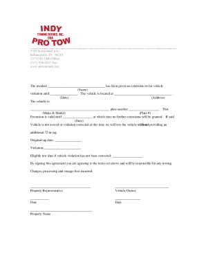 Fillable Online Indy Pro Tow Services Fax Email Print PdfFiller