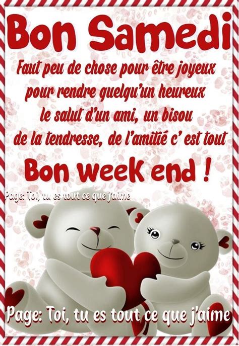 Bon Samedi Bon Week End Samedi Image 8243 Bonnes Images Bon