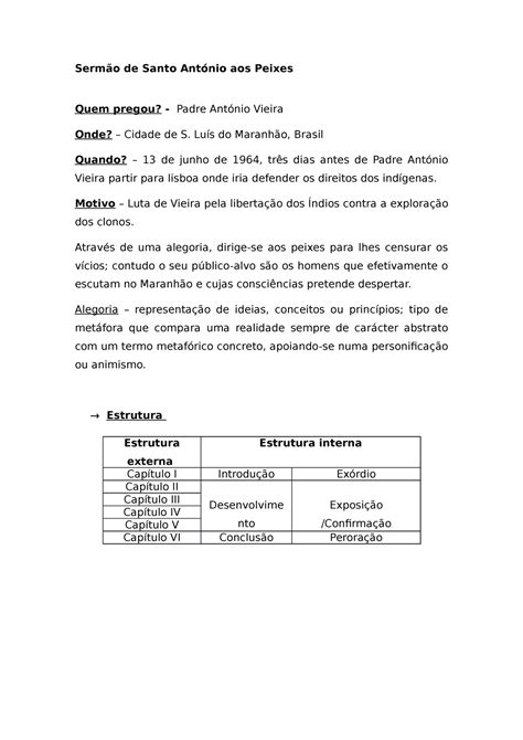 Sermão de Santo António aos Peixes Sermão de Santo António aos Peixes