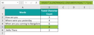 Word Count In Excel Step By Step Formula With Examples