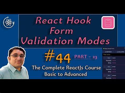 React Hook Form Tutorial In Hindi Validation Modes Explained In