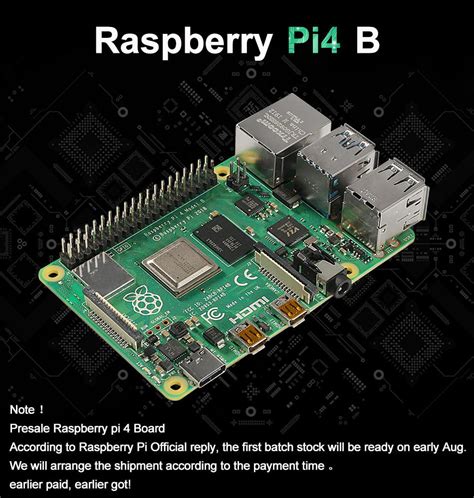 raspberry pi 4 model b with 1 2 4gb ram bcm2711 cortex a72 arm v8 1 5 2 4 5 0 ghz wifi bluetooth