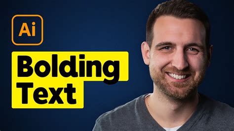 How To Bold Text In Illustrator Youtube