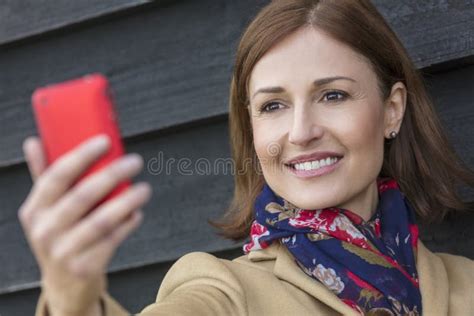 Woman Taking Selfie Phone Stock Photos Free Royalty Free