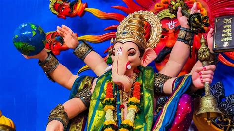 GHATKOPAR CHA RAJA 2022 MUMBAI UNIQUE GANPATI IDOL KRUNAL PATIL